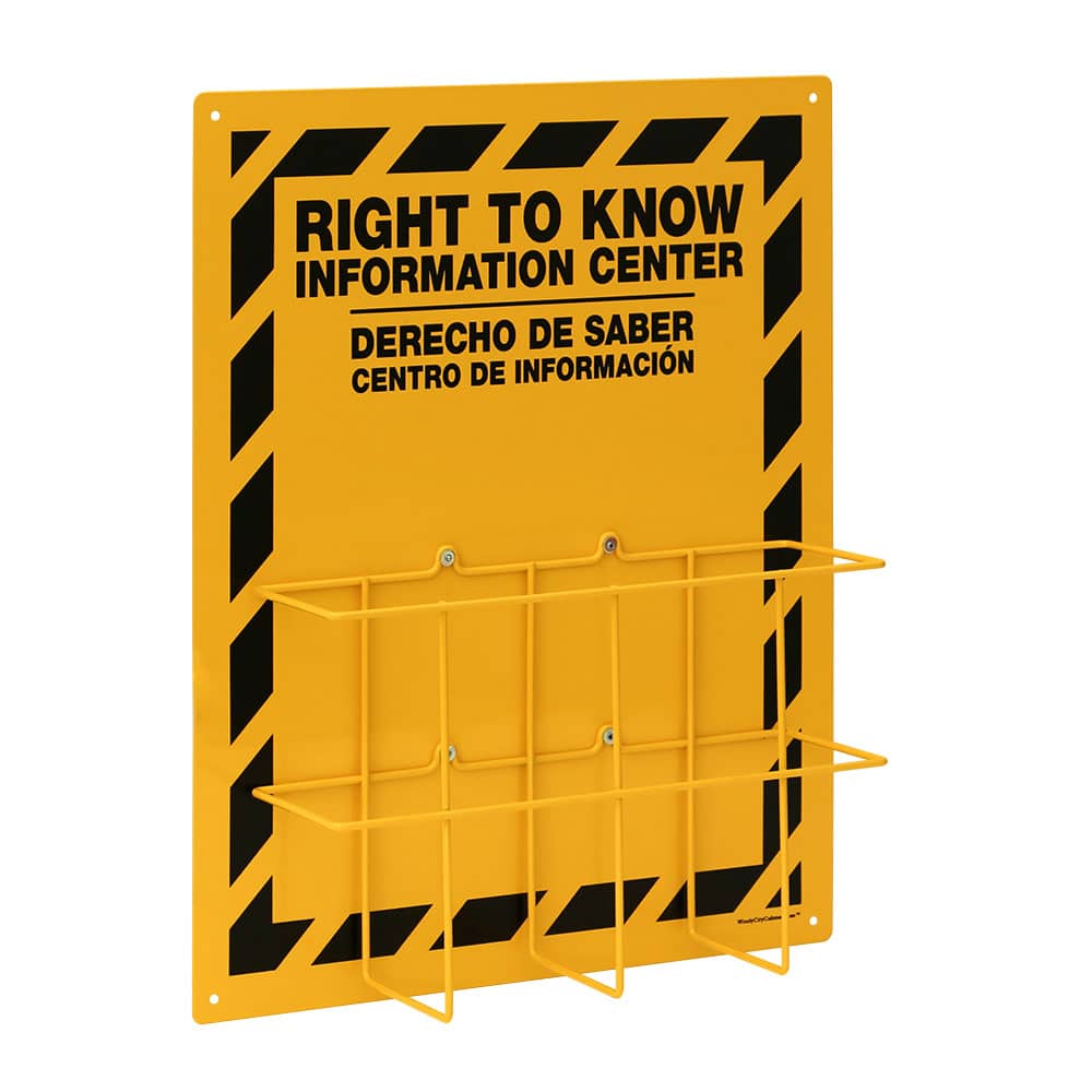 Steel Right to Know SDS Station with Binder - windycitycabinet