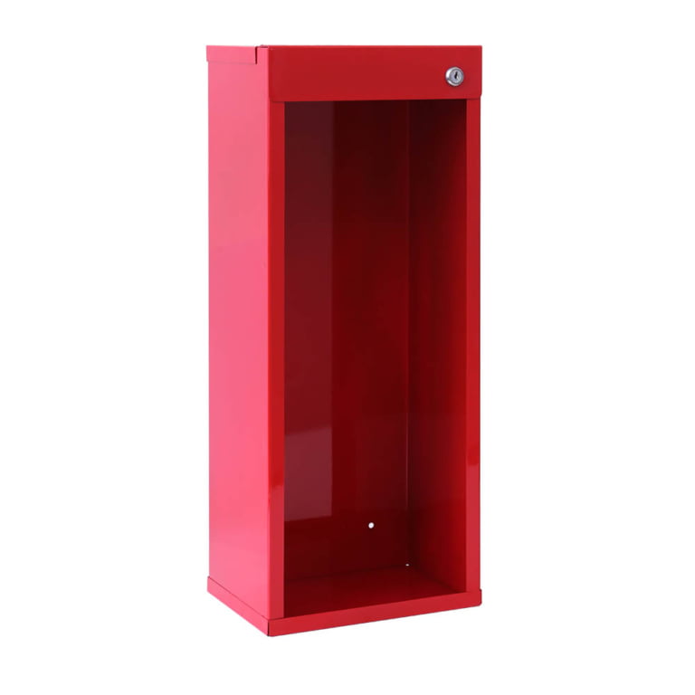 Break Glass Fire Extinguisher Cabinet, Red - windycitycabinet