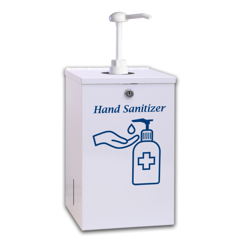 Locking Hand Sanitizer Gallon Cabinet - windycitycabinet