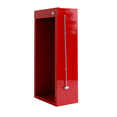 Break Glass Fire Extinguisher Cabinet, Red - windycitycabinet