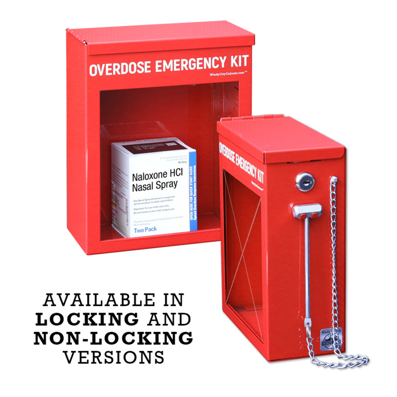 Overdose Emergency Kit Locking Cabinet at WindyCity
