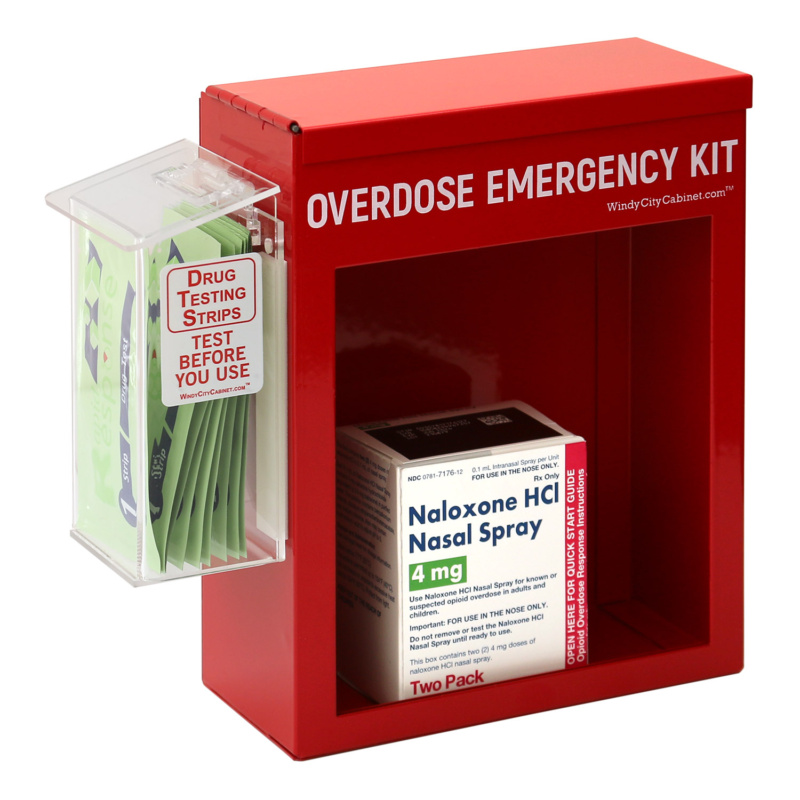 Overdose Emergency Kit Non-Locking Cabinet at WindyCity
