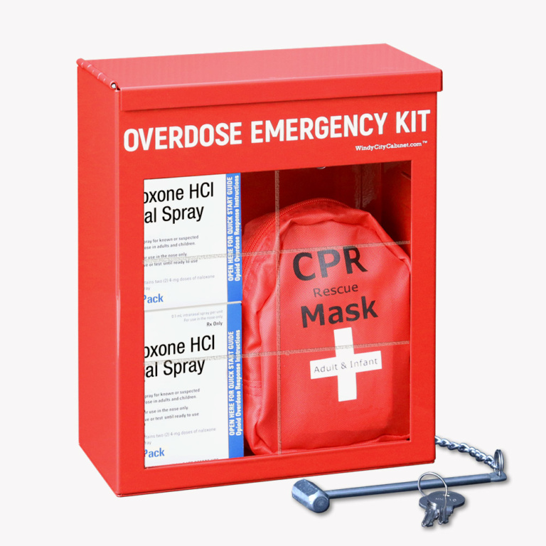 Overdose Emergency Kit Locking Cabinet at WindyCity