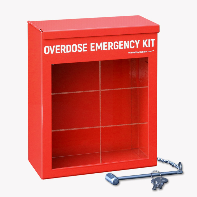Overdose Emergency Kit Non-Locking Cabinet at WindyCity