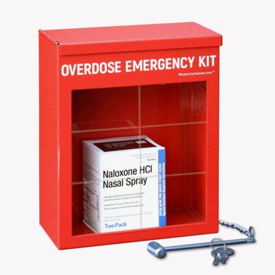 Overdose Emergency Kit Canvas Pouch with Location Decal